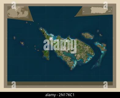 Culebra, municipality of Puerto Rico. High resolution satellite map ...