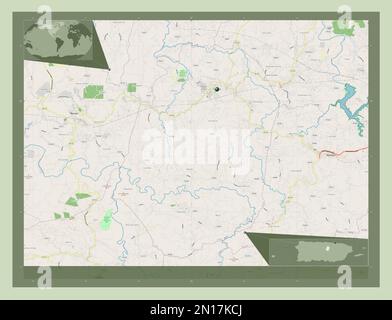 Corozal, municipality of Puerto Rico. Open Street Map. Locations and ...