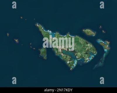 Culebra, municipality of Puerto Rico. Low resolution satellite map ...