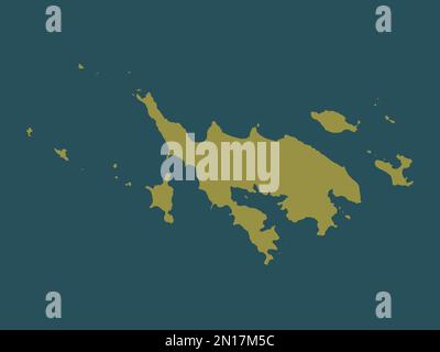 Culebra, municipality of Puerto Rico. Solid color shape. Corner ...