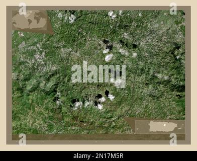 Corozal, municipality of Puerto Rico. High resolution satellite map ...