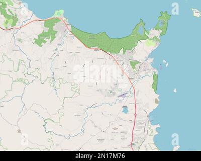 Fajardo, municipality of Puerto Rico. Open Street Map. Corner auxiliary ...