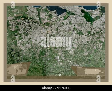 Guaynabo, municipality of Puerto Rico. High resolution satellite map ...