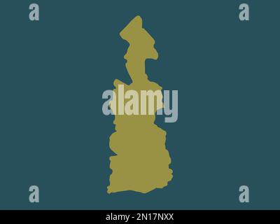 Guaynabo, municipality of Puerto Rico. Solid color shape. Corner ...