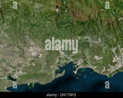 Guayanilla, municipality of Puerto Rico. High resolution satellite map ...