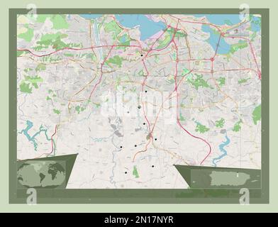 Guaynabo, municipality of Puerto Rico. Open Street Map Stock Photo - Alamy