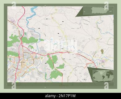 Gurabo, municipality of Puerto Rico. Open Street Map Stock Photo - Alamy