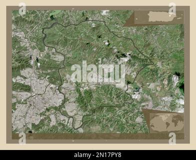 Gurabo, municipality of Puerto Rico. High resolution satellite map ...
