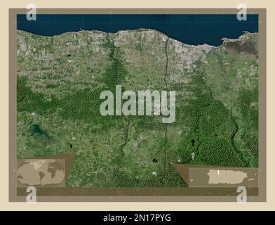 Hatillo, municipality of Puerto Rico. High resolution satellite map ...
