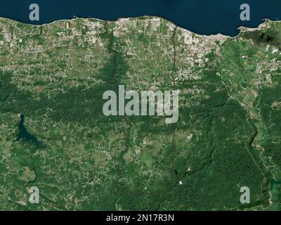 Hatillo, municipality of Puerto Rico. Low resolution satellite map ...