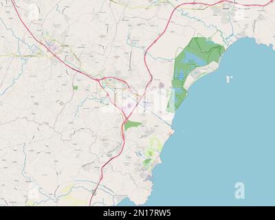 Humacao, municipality of Puerto Rico. Open Street Map. Locations and ...