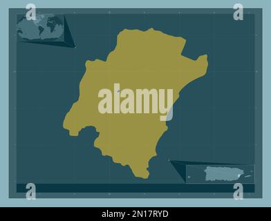 Humacao, municipality of Puerto Rico. Solid color shape Stock Photo - Alamy