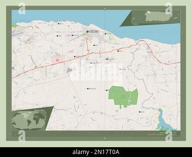 Isabela, municipality of Puerto Rico. Open Street Map. Locations of ...