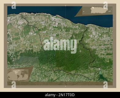 Isabela, municipality of Puerto Rico. High resolution satellite map ...
