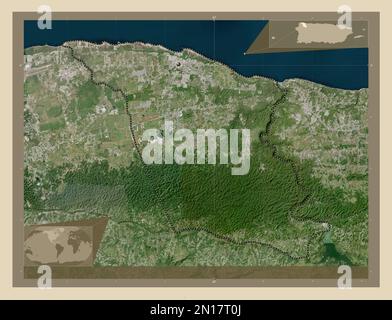 Isabela, municipality of Puerto Rico. High resolution satellite map ...