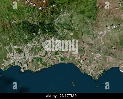 Juana Diaz, municipality of Puerto Rico. High resolution satellite map ...