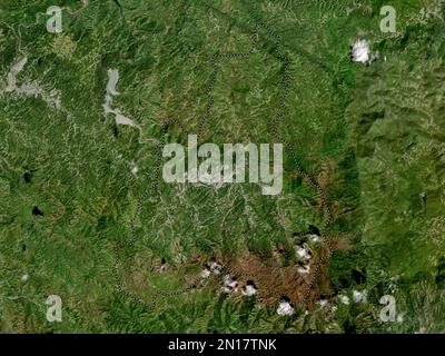 Jayuya, municipality of Puerto Rico. High resolution satellite map ...