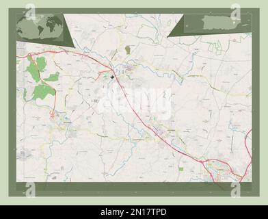 Juncos, municipality of Puerto Rico. Open Street Map Stock Photo - Alamy