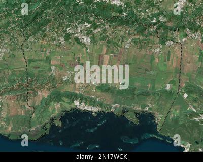 Lajas, municipality of Puerto Rico. Low resolution satellite map ...