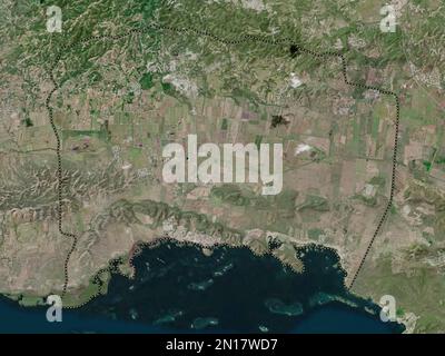Lajas, municipality of Puerto Rico. High resolution satellite map ...