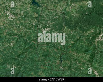 Lares, municipality of Puerto Rico. Low resolution satellite map ...