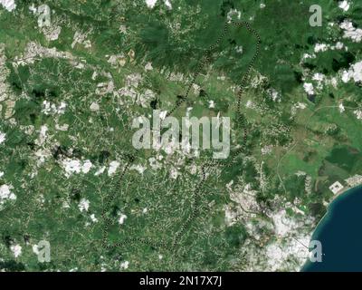 Las Piedras, municipality of Puerto Rico. Low resolution satellite map ...