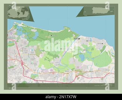 Canovanas, municipality of Puerto Rico. Open Street Map Stock Photo - Alamy