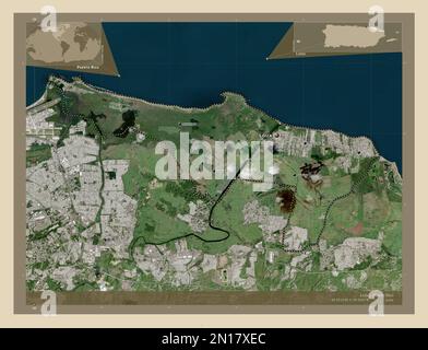 Loiza, municipality of Puerto Rico. High resolution satellite map Stock ...