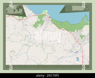 Luquillo, municipality of Puerto Rico. Open Street Map Stock Photo - Alamy