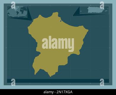 Luquillo, municipality of Puerto Rico. Solid color shape. Locations and ...