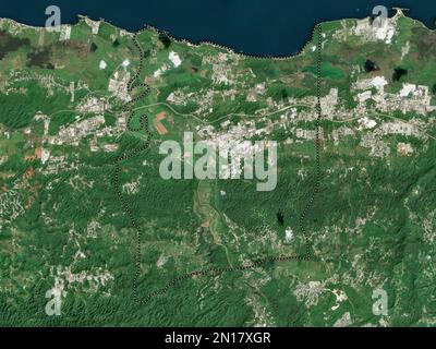 Manati, municipality of Puerto Rico. Low resolution satellite map ...