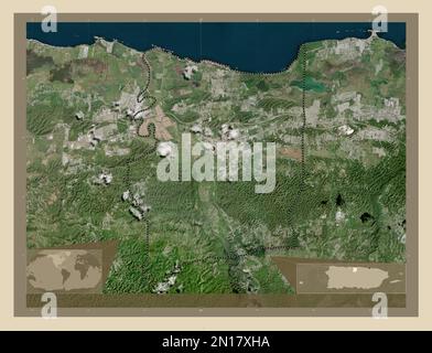 Manati, municipality of Puerto Rico. High resolution satellite map ...