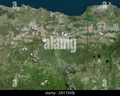 Manati, municipality of Puerto Rico. High resolution satellite map ...