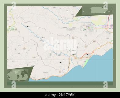 Maunabo, municipality of Puerto Rico. Open Street Map Stock Photo - Alamy
