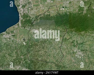 Moca, municipality of Puerto Rico. High resolution satellite map ...