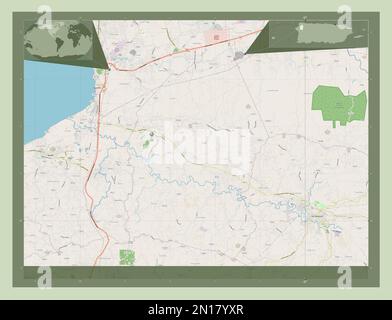 Moca, municipality of Puerto Rico. Open Street Map. Locations and names ...