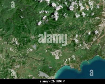 Naguabo, municipality of Puerto Rico. Low resolution satellite map ...