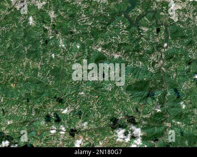 Naranjito, municipality of Puerto Rico. Low resolution satellite map ...