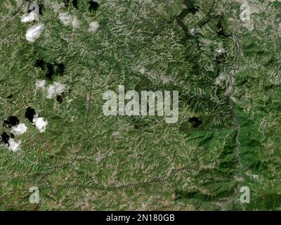 Naranjito, municipality of Puerto Rico. High resolution satellite map ...