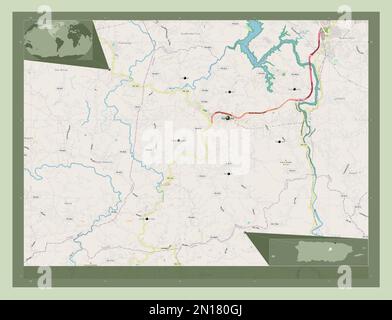 Naranjito, municipality of Puerto Rico. Open Street Map. Locations and ...