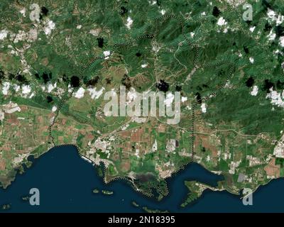 Salinas, municipality of Puerto Rico. Low resolution satellite map ...