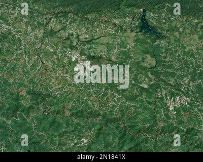 San Sebastian, municipality of Puerto Rico. High resolution satellite ...