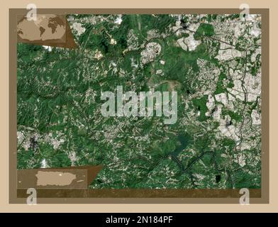 Lajas, municipality of Puerto Rico. Low resolution satellite map ...