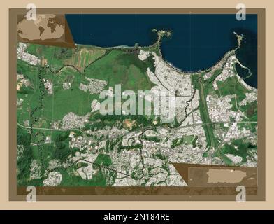 Toa Baja, municipality of Puerto Rico. High resolution satellite map ...