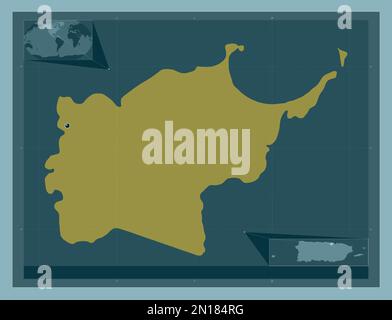 Toa Baja, municipality of Puerto Rico. High resolution satellite map ...