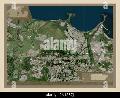 Toa Baja, municipality of Puerto Rico. High resolution satellite map ...