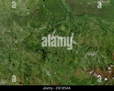 Utuado, municipality of Puerto Rico. High resolution satellite map ...