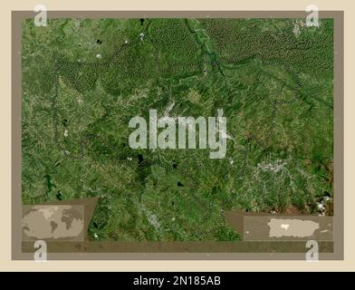 Utuado, municipality of Puerto Rico. High resolution satellite map ...