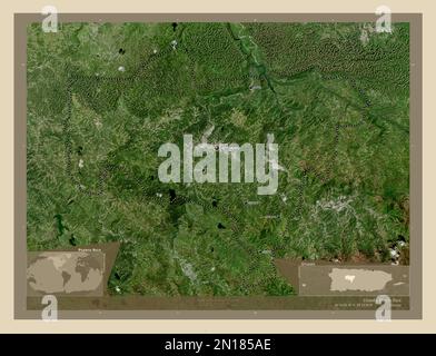 Utuado, municipality of Puerto Rico. High resolution satellite map ...