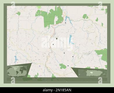 Utuado, municipality of Puerto Rico. Open Street Map. Locations and ...